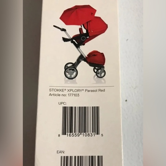 Stokke | Other | Stokke Xplory Parasol Red Upf 5 Umbrella Stokke | Poshmark